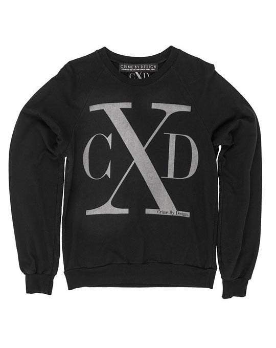 Men's Grey on Black - CXD Sweatshirt – Crime by Design
